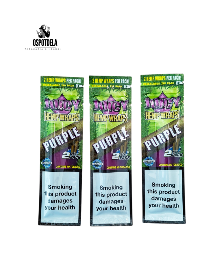 Juicy Hemp Wraps Purple – Wraps de Cânhamo Sem Tabaco - Soure Comercial